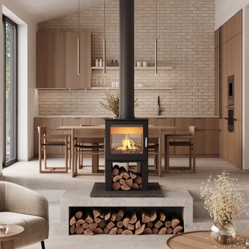 Woodland Double Sided | Mendip Stoves | Wood Burning Stoves